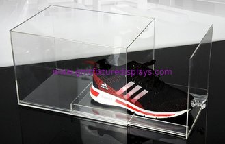 China Fashion Plexiglass Display Shoe Drawer Case / Plastic Acrylic Shoe Box Storage Organizer supplier