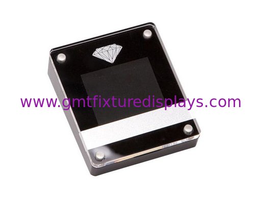 Deluxe Loose Diamond/ Gem Acrylic Display Box with Magnetic Cover 65*55*21mm supplier