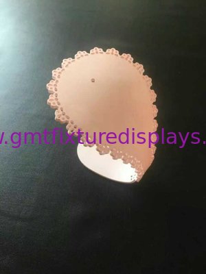 Fantastic Fun Pink Jewelry Acrylic Necklace Bangle Display Perspex Bangle Rack supplier