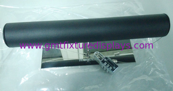 T-Bar Jewellery Display for Bracelet Black PU Stainless Steel Base with Password Lock supplier