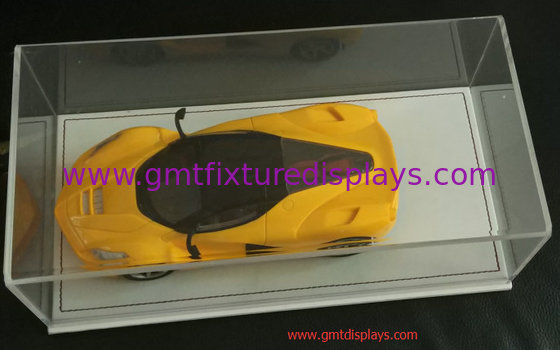 New Design Acrylic Model Car Display Box  Perspex Toy Display Case W/ PU Bottom Plexiglass Display Box supplier