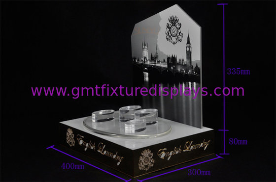 Advertising Acrylic Perfume Display Stand Retail Store Shelving 400×300×415 mm supplier