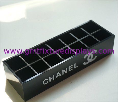 Plexiglass Lipstick  Holder Acrylic Lipstick Display Stand Cube Storage Box for Cosmetics supplier