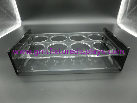 Custom Acrylic Wine Display / Perspex Bottle Holder / Lucite Wine Stand Rack supplier
