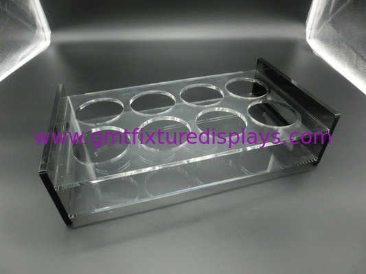 Custom Acrylic Wine Display / Perspex Bottle Holder / Lucite Wine Stand Rack supplier