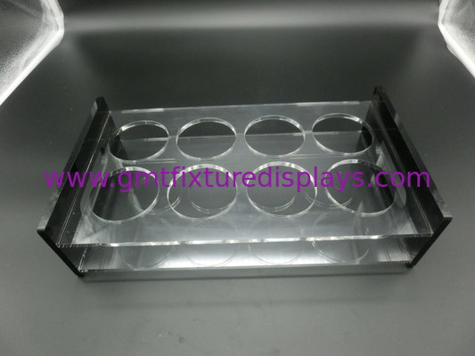 Custom Acrylic Wine Display / Perspex Bottle Holder / Lucite Wine Stand Rack supplier