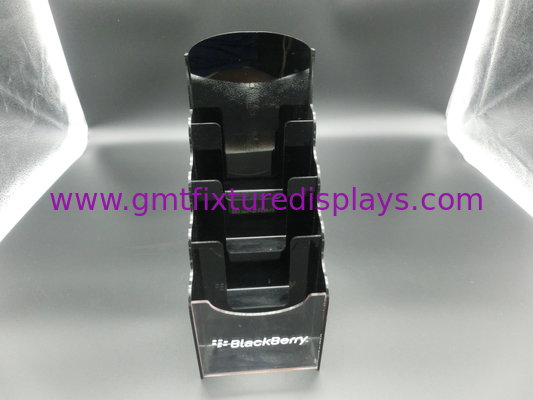 Acrylic Brochure Holder W/ 3 Pockets Desktop Lucite Leaflet Stand Counter Flyer Display supplier