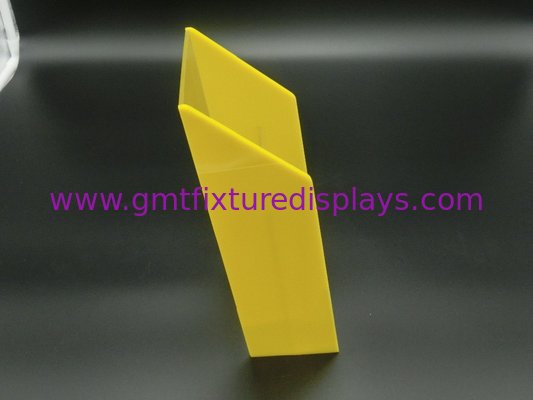 Single Acrylic Document Holder Desktop Lucite Leaflet Stand Counter Flyer Display supplier