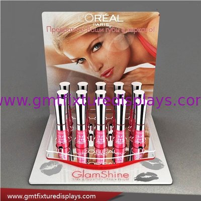 Advertising Acrylic Lipstick Display Stand Plexiglass Lucite Makeup Counter Lipstick Holder supplier