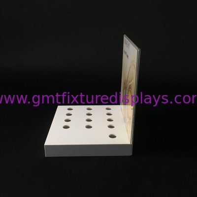 Cosmetic Acrylic Lipstick Lipgloss Display Stand Plexiglass Lucite Makeup Counter Lipstick Lipbalm Holder supplier