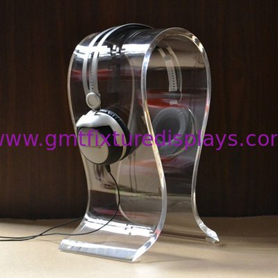 Wholesale Clear Acrylic Headset Display, Acrylic Headphone Stand, Acrylic Headset Stand Holder supplier