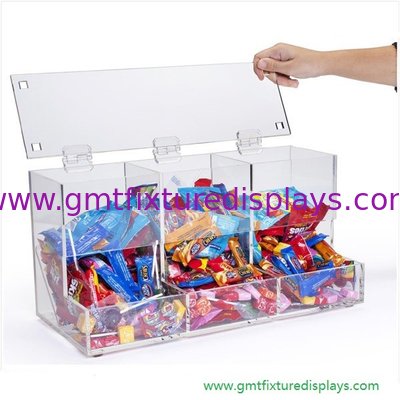 Acrylic Candy Box Candy Bin Candy Display Bulk Candy Display Case for Retail Store or Supermarket supplier