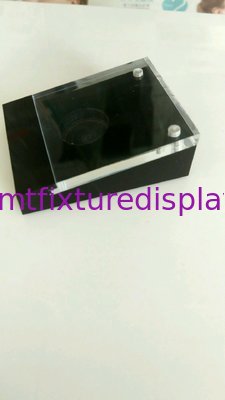 Deluxe Loose Diamond Case/ Gem Black Acrylic Display Box with Magnetic Cover supplier