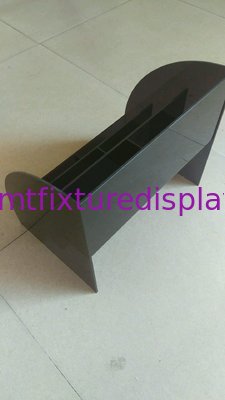 Black 3- Tier Tabletop Acrylic Nail Polish Display Holder Rack Organizer Plexiglass Cosmetic  Stand supplier