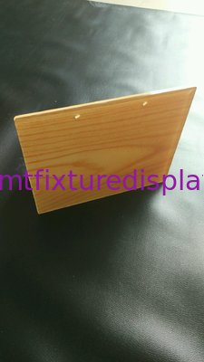 Wall Mounted Wood Grain Plexi Sign Holder Acrylic Display Stand W/ 3 Boxes Plastic Document Holder supplier