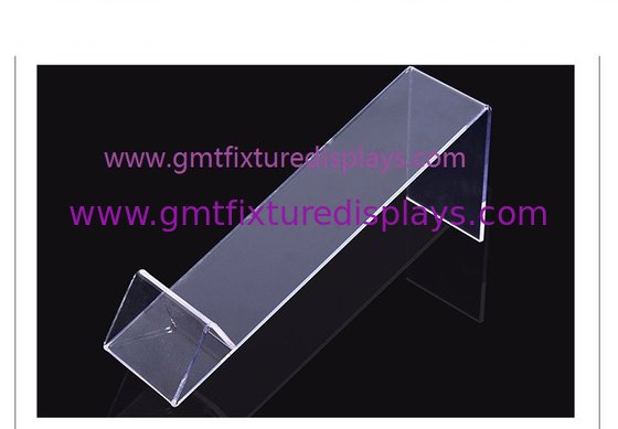 Shoe Display Slatwall Heel Rest Rack Stand Clear Acrylic Shoe Holder Support Strip supplier