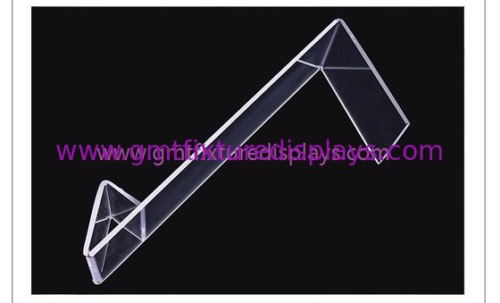 Shoe Display Slatwall Heel Rest Rack Stand Clear Acrylic Shoe Holder Support Strip supplier