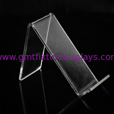 Shoe Display Slatwall Heel Rest Rack Stand Clear Acrylic Shoe Holder Support Strip supplier