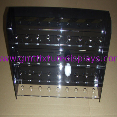 Acrylic Clear Golf Ball Display Case Counter top Plexiglass Ball Holder  Riser supplier