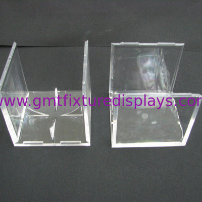 Acrylic Clear Baseball  Display Case Single Plexiglass Cube Holder Box for Small Ball supplier
