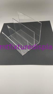 2018 Clear Acrylic Holder for Literature Book Office Use Perspex Shelf for Magazine supplier