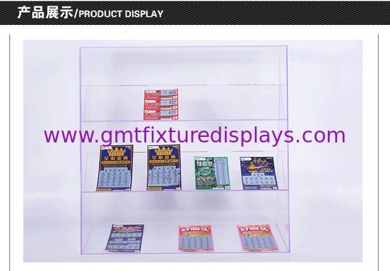 Acrylic Slant-Front Locking Display Case With 3 Angled Shelves supplier