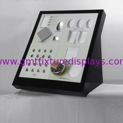 Acrylic Makeup Organizer for Powder Mat Compartment Plexiglass Cosmetics Eyelash Display Stand supplier