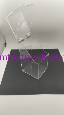 Plexiglass Makeup Brush Display Stand Clear Acrylic Cosmetic Brush Holder supplier