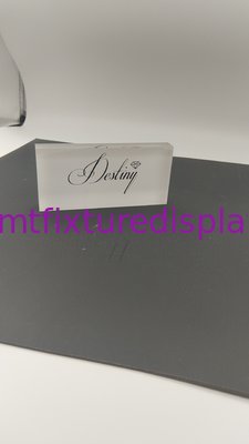 Custom Cear Acrylic Sign Display Logo Block Brand Block Plexiglass Print Block supplier