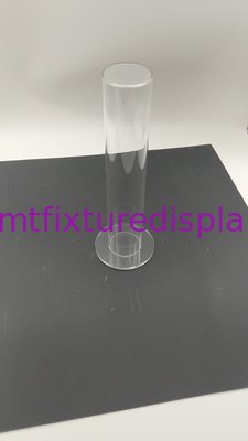 Covered EndsTube Jewelry Display Stands Clear Acrylic Bracelet  Holder supplier