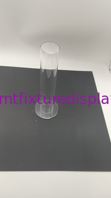 Covered EndsTube Jewelry Display Stands Clear Acrylic Bracelet  Holder supplier
