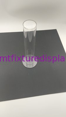 Covered EndsTube Jewelry Display Stands Clear Acrylic Bracelet  Holder supplier