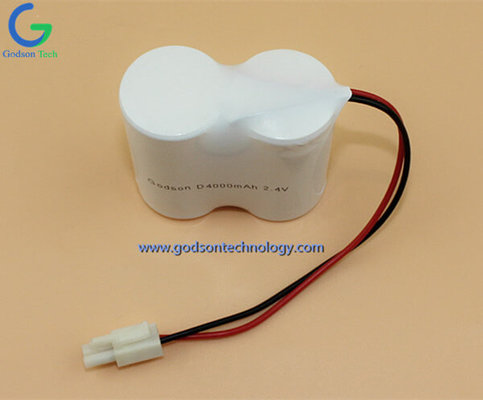 Ni-Cd Rechargeable Battery Pack D4000mAh 2.4V for Emergency Lighting Battery with Long Life Cycle and High Effeciency