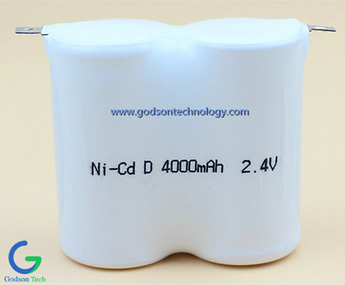 Ni-Cd Rechargeable Battery Pack D4000mAh 2.4V for Emergency Lighting Battery with Tag