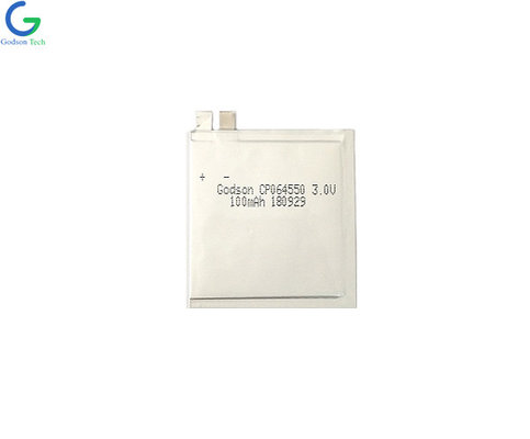 Ultra Thin Battery 064550 100mAh 3.0V