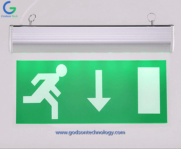 Emergency Lighting Products Emergency Exit Sign GS-ES10 with 800mAh Ni-Cd Battery for Emergency Using
