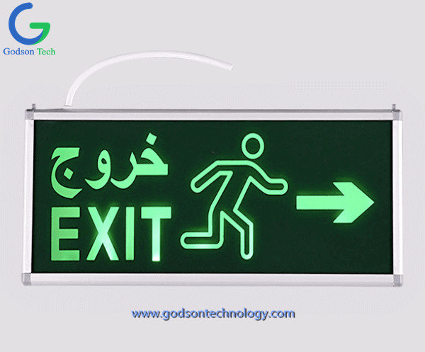 Emergency Lighting Products Emergency Exit Sign GS-ES3 with 350mAh Ni-Cd Battery for Emergency Use