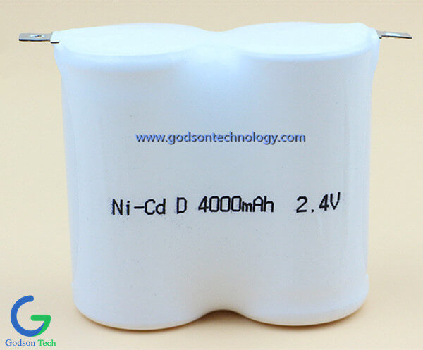 Ni-Cd Battery Pack D4000mAh 2.4V Tag