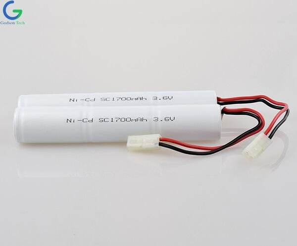 Ni-Cd Rechargeable Battery Pack SC2000mAh 6.0V for Emergency Lighting Battery with Long Life Cycle and High Effeciency