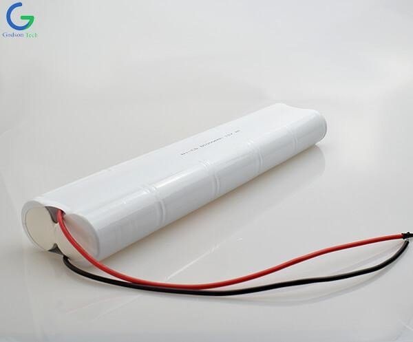 Ni-Cd Rechargeable Battery Pack D4000mAh 4.8V for Emergency Lighting with long cycle life