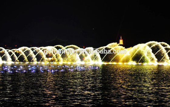 Stainless Steel Pump Music Dancing Water Show Water Fountain Floating Device on Lakes