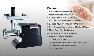 China Powerful Electric Meat grinder with stainless steel gear and gear box meat grinder hopper supplier