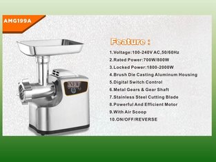 China Optional Digital Meat Grinder/meat mincer with air scoop/electric meat grinder GK-AMG199A supplier