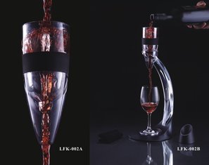 China GLOBAL PATENT TWIST Adjustable Wine Aerator Stainless Steel Wine Aerator Decanter LFK-022B supplier