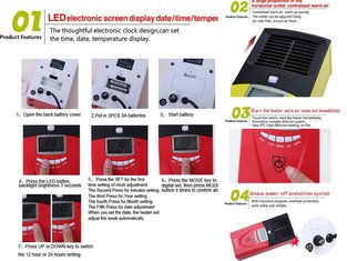 China Novelty mini portable small gas room heaters of air conditioner shape GK-FANW-05 supplier