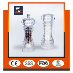 China Acrylic transparent GK-S12CT pepper mill & ceramic core & sea salt & pepper mill grinding supplier