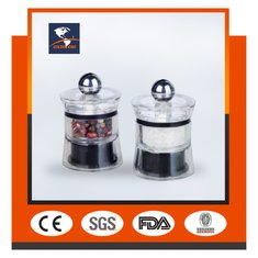 China Acrylic transparent GK-S26 pepper mill & ceramic core & sea salt & pepper mill grinding supplier