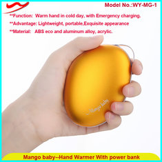China Innovative usb rechargeable mini electronic hand warmer With power bank WY-MG-01 supplier