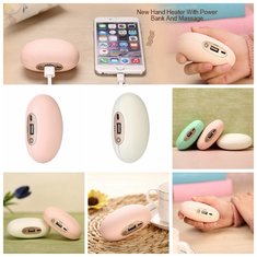 China Mini pea pocket Hand Heater With Power Bank Vibration body Massage SW-398 supplier