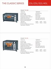 China Toaster oven in home appliance Kitchen convection Vertical  toaster oven GK-T0-34D supplier